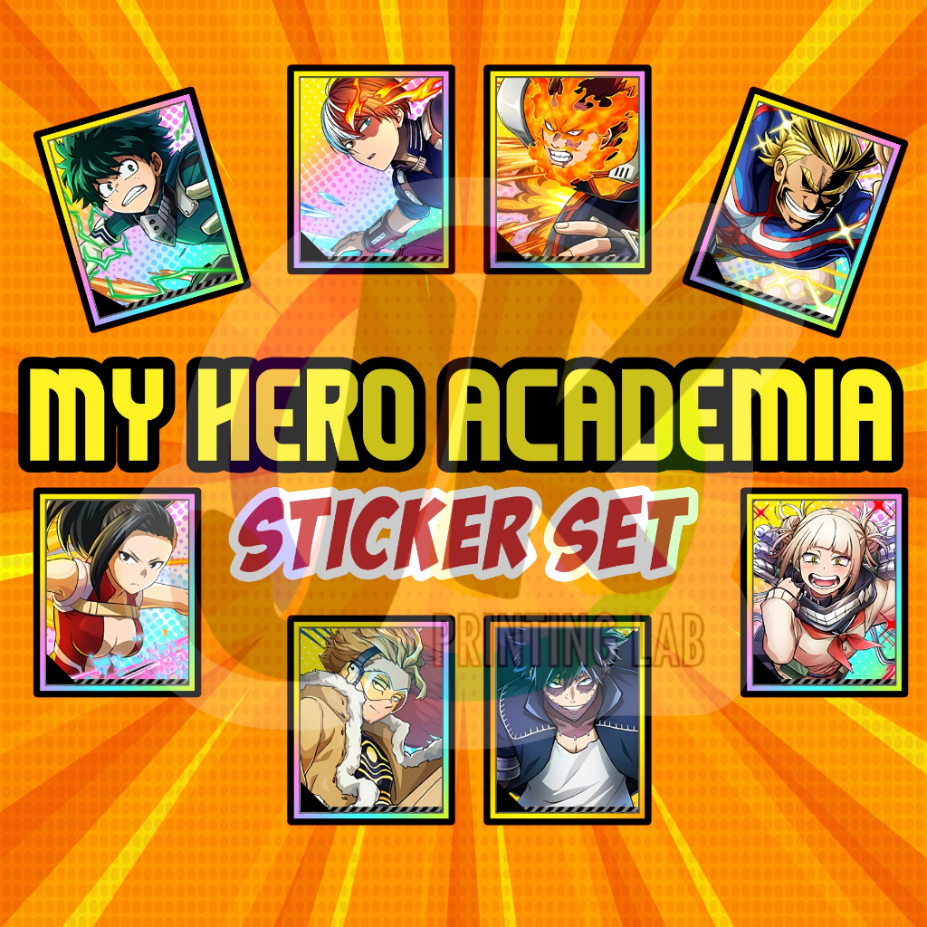 My Hero Academia Boku No Hero Academia Vinyl Sticker Set [14pcs