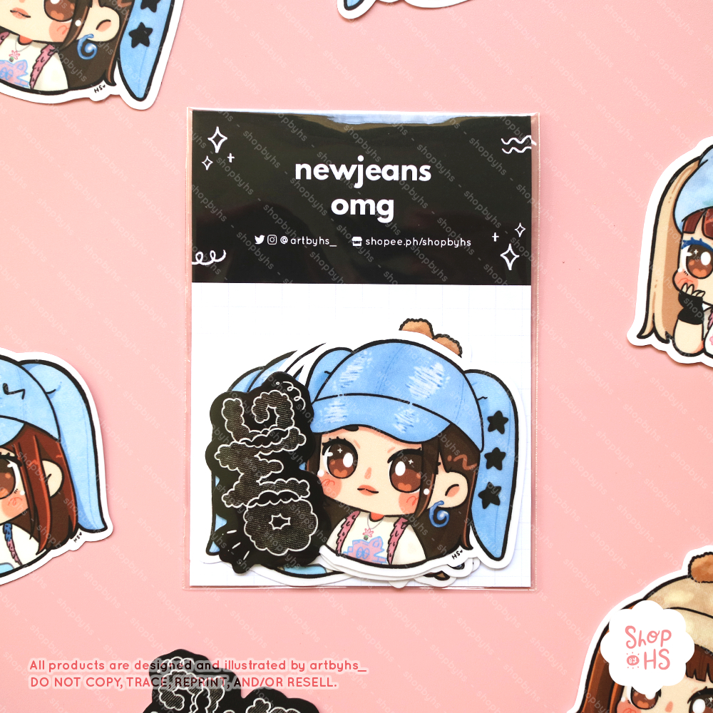 NewJeans OMG Vinyl Sticker Set | Shopee Malaysia
