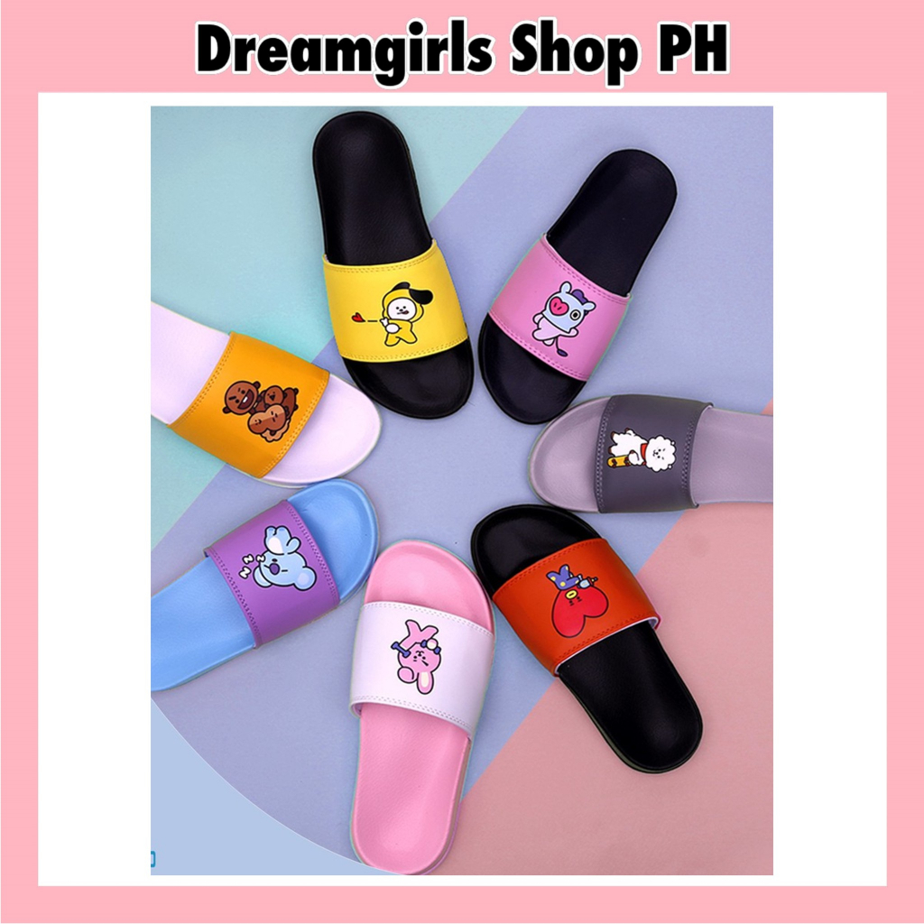 BTS BT21 Face Silicon Slipper (Authentic) | Shopee Malaysia