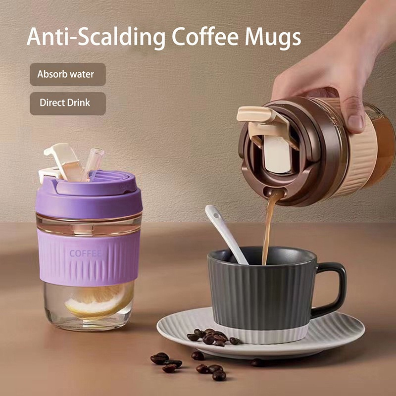 LUCKYU Minimalist Aesthetic Water Tumbler Water Glass Mug Cup Tumblr ...