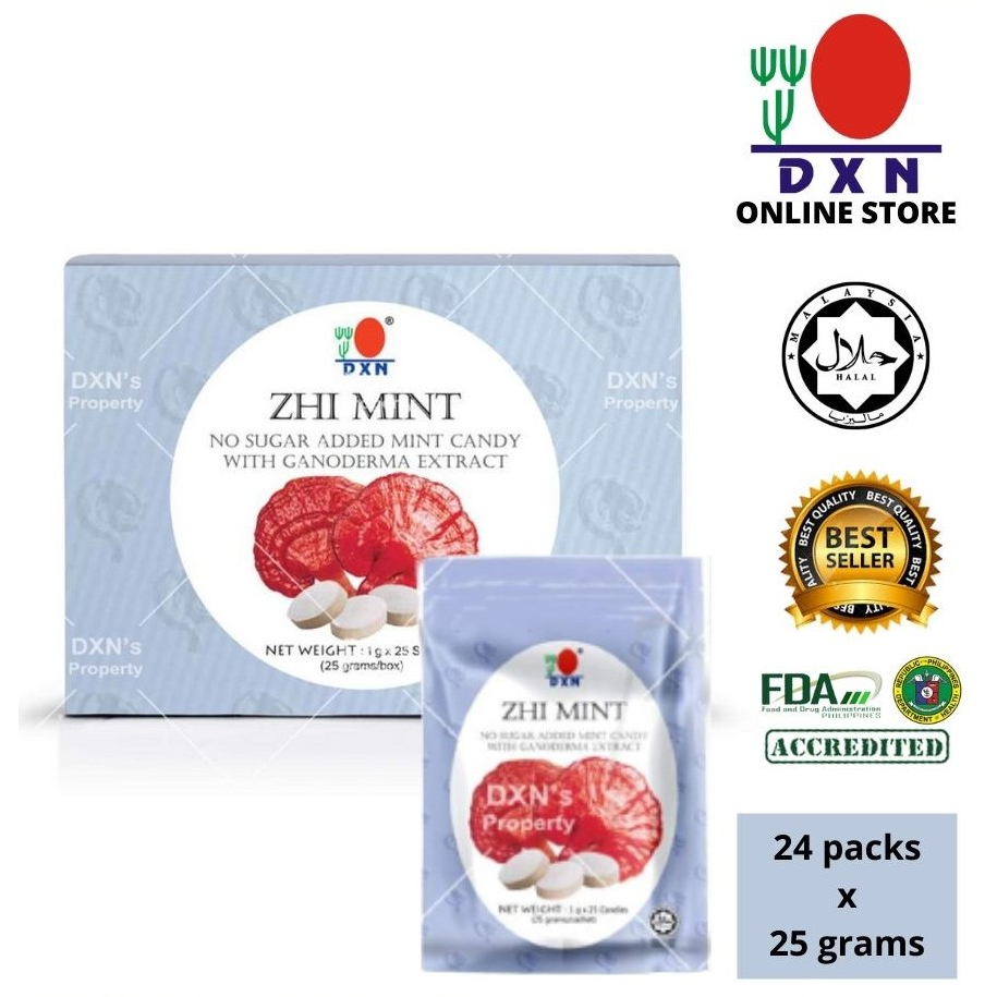 DXN Zhi Mint - 1 box (24 packs x 25 g) | Shopee Malaysia