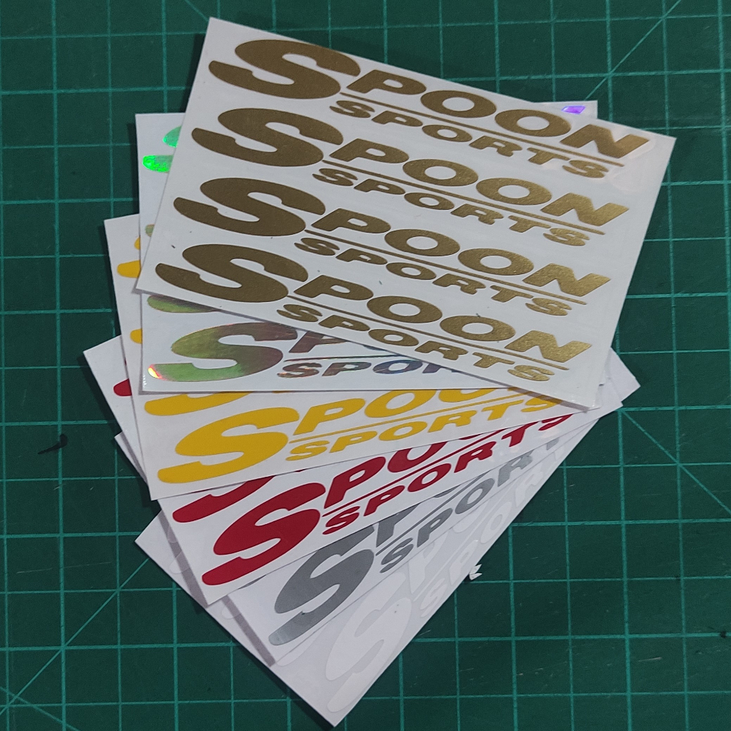 Spoon Sports Racings Mags Cutout Sticker - Personalized Decal for car ...
