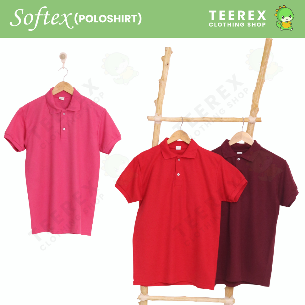 SOFTEX Honeycomb UNISEX PLAIN POLOSHIRT for MEN and WOMAN SHADES OF RED ...