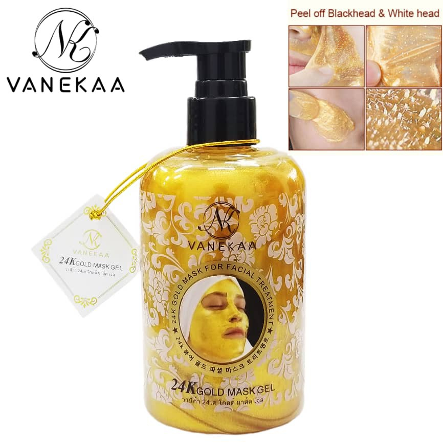 Authentic Vanekaa 24K Gold Mask Unisex Cream Soothing Gel Moisturizing ...