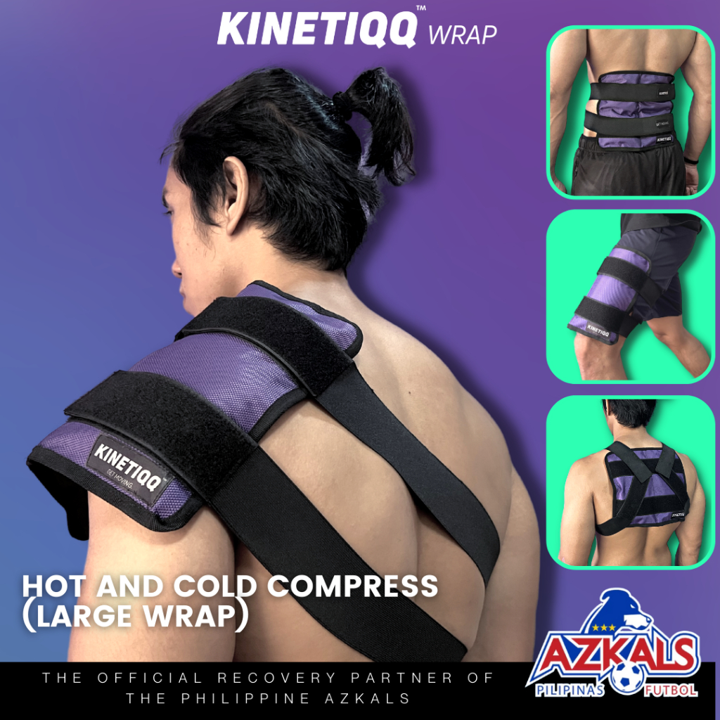 KINETIQQ Wrap (L) Hot and Cold Compress Adjustable Ice Pack Compression ...