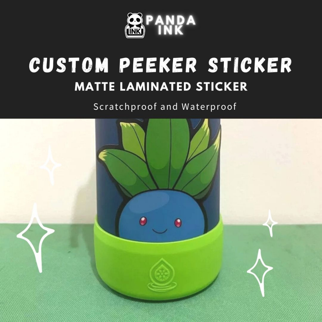 Customized Pokemon/Cartoon Personalized Peeker Sticker Matte Laminated ...