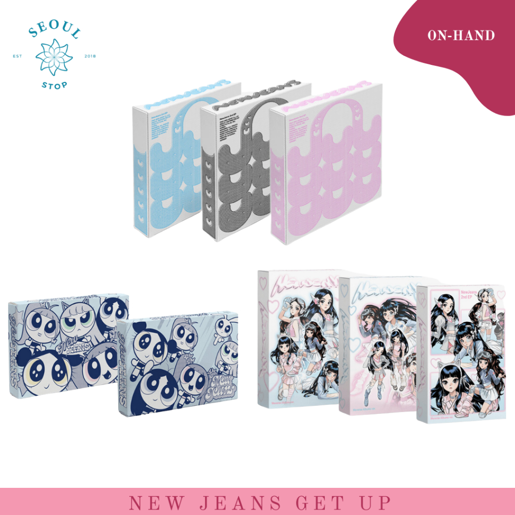 [ON-HAND] NewJeans 2nd EP Album 'Get Up' THE POWERPUFF GIRLS x NJ BOX BEACH BAG WEVERSE SHOP VER ...