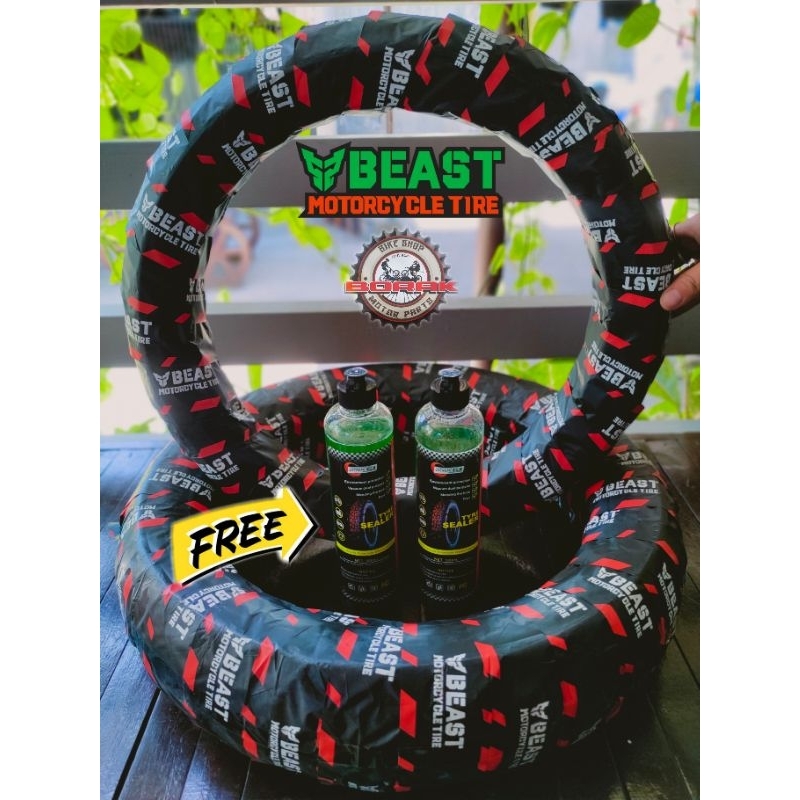 BEAST TUBELESS TIRES FLASH(BY 14) WITH FREE TIRE SEALANT AND PITO ...