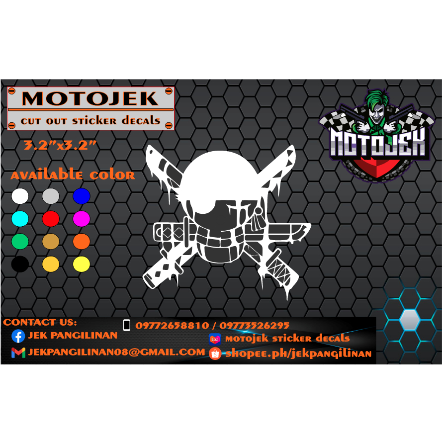 one piece logo sticker decals | Shopee Malaysia