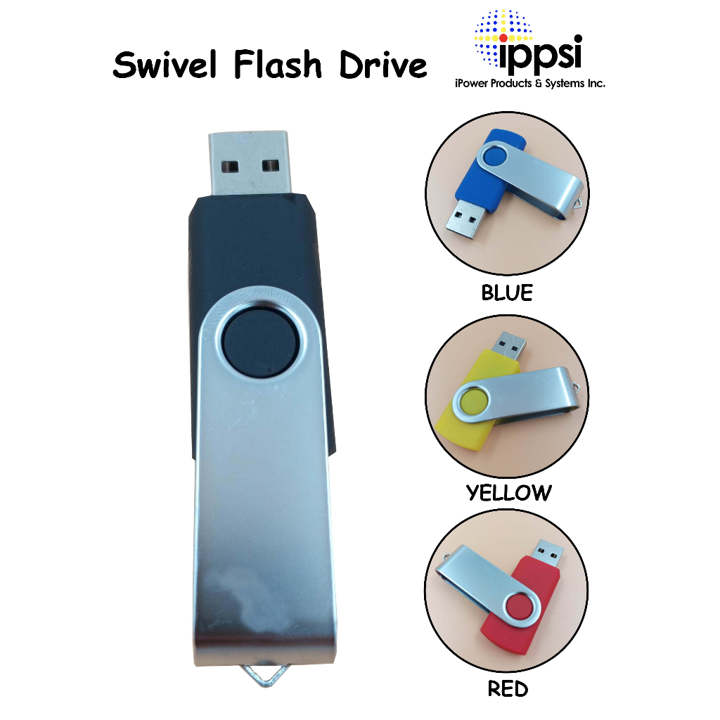 iPower Swivel Type Flash Drive Media Memory ThumbSwivel MetalStorage ...