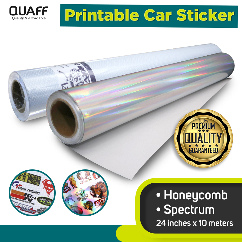 QUAFF Eco Solvent Printable Spectrum Car Sticker | Honeycomb Car ...