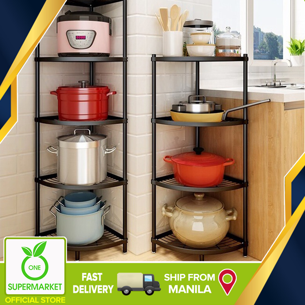 Installation-Free Folding Racks Triangle Storage Rack Kitchen Corner ...