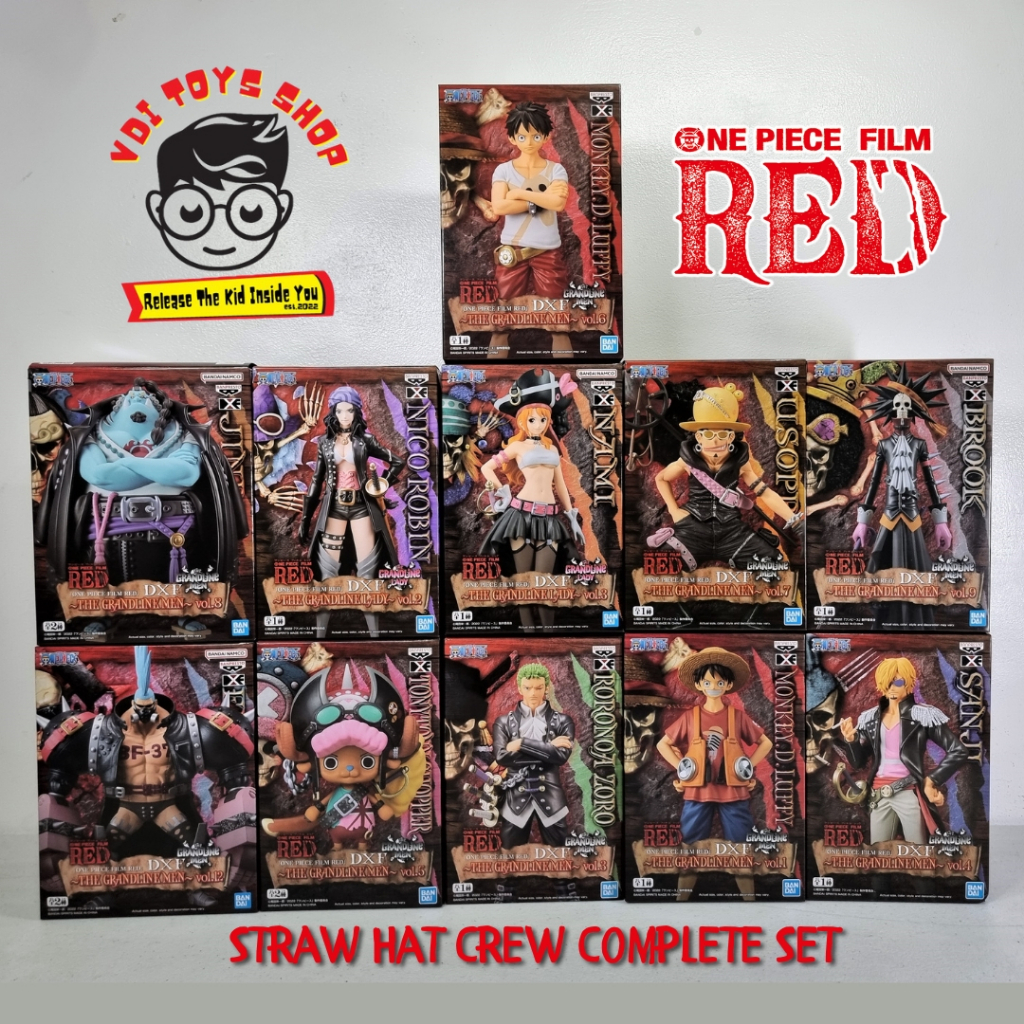 VDI Toys Shop | Banpresto | One Piece Red Film DXF Straw Hat Crew Set ...