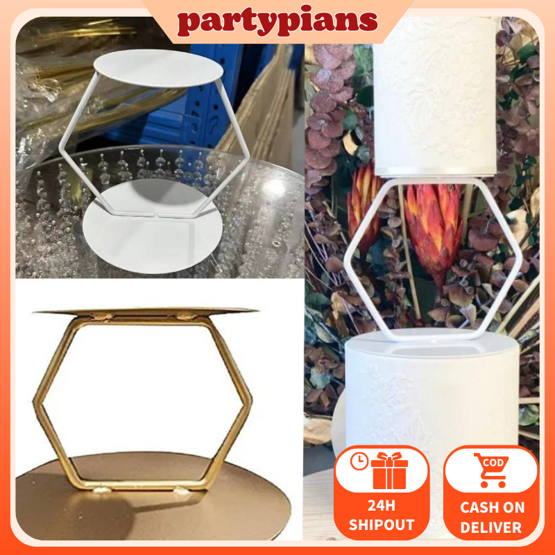 Cake Separator Cake Spacer Cake Stand HEXAGON Tier Cake solid steel ...