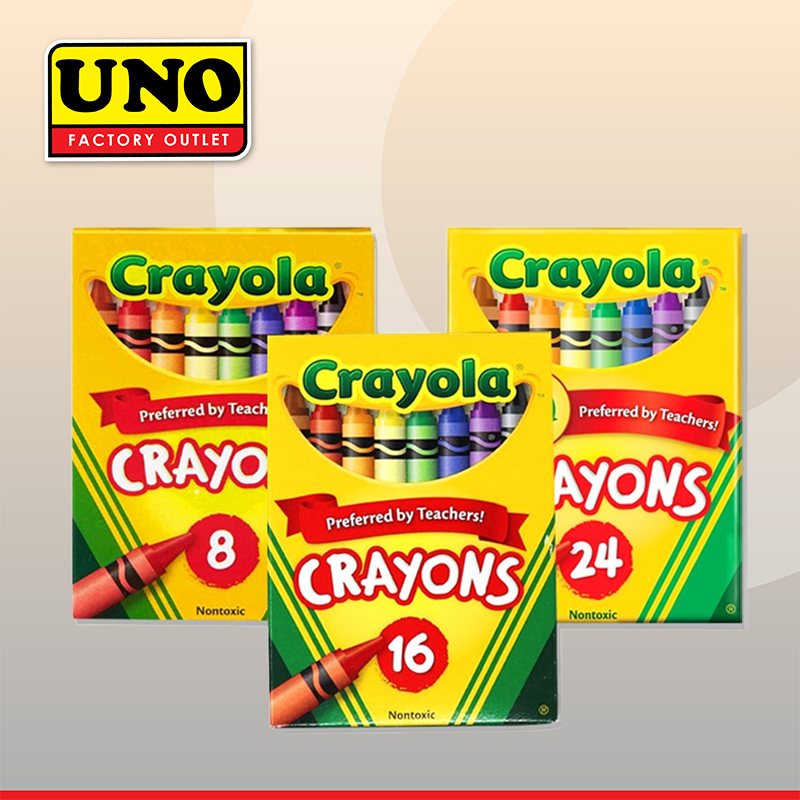 Uno Crayola Crayons Set (8pcs,16pcs,24pcs) | Shopee Malaysia
