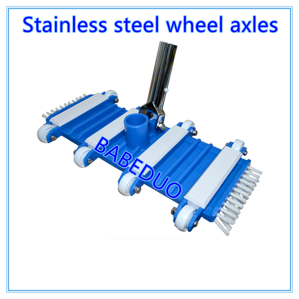 Flexible Vacuum Head, Metal Handle, Stainless Steel Wheel Axles, with ...