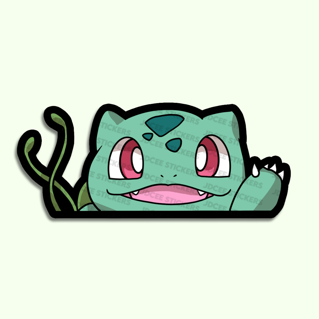 PEEKER STICKERS Pokemon Pikachu | Charmander | Squirtle | Bulbasaur ...