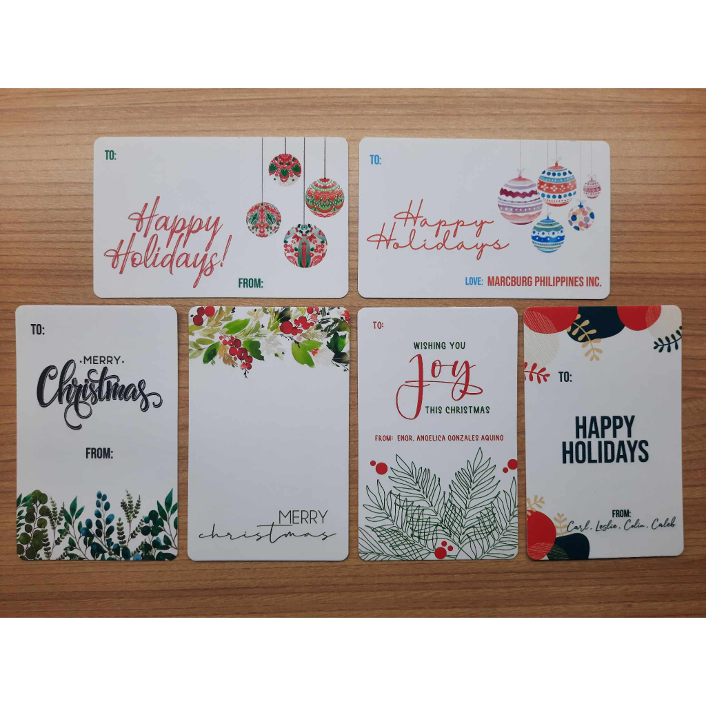 Personalized Holiday SET 3 GIFT CARD 2024 greeting card birthday card ...