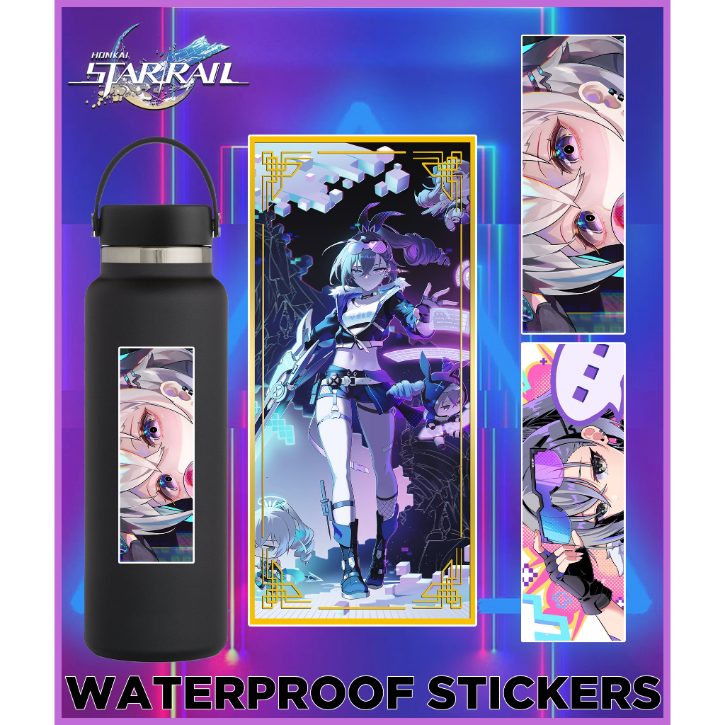 Honkai: Star Rail SILVER WOLF EYE SLAP & POTRAIT CARD STICKER ...