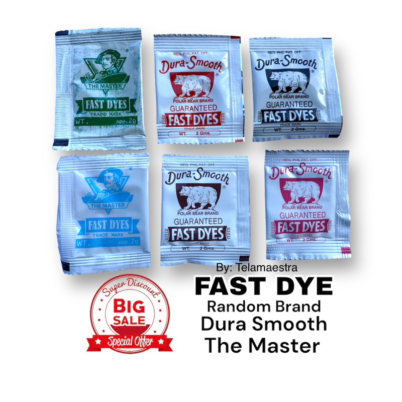 [5sachet] Dura Dye Dura Smooth Fast Dyes | The Master | jobus (Random ...