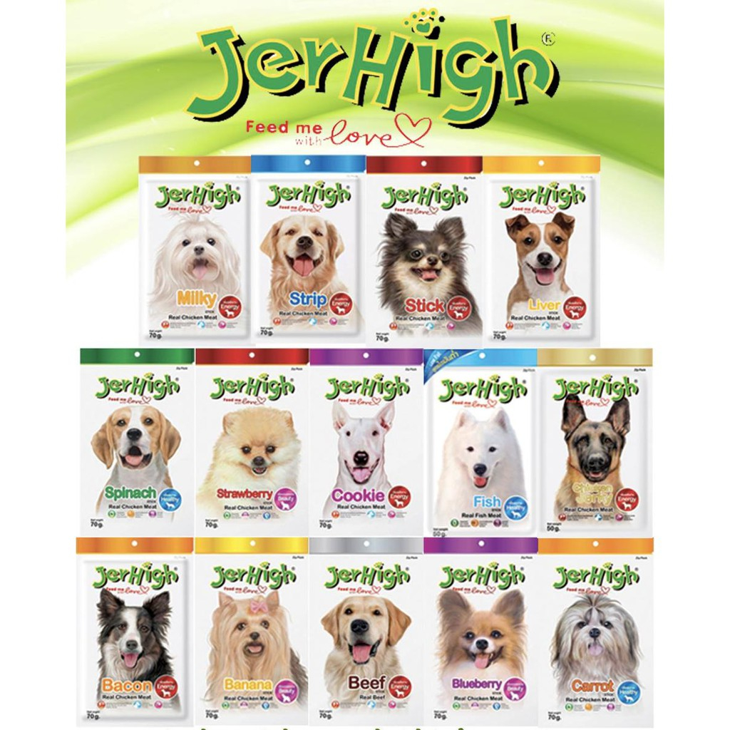 Jerhigh Dog Treats (70g) | Shopee Malaysia