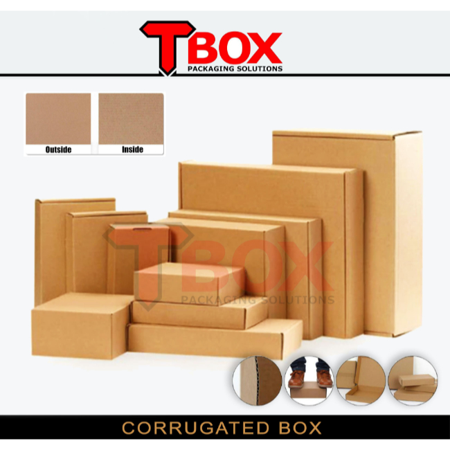 TBOX | Carton mailer box corrugated packaging Kraft Brown Kraft Mailer ...