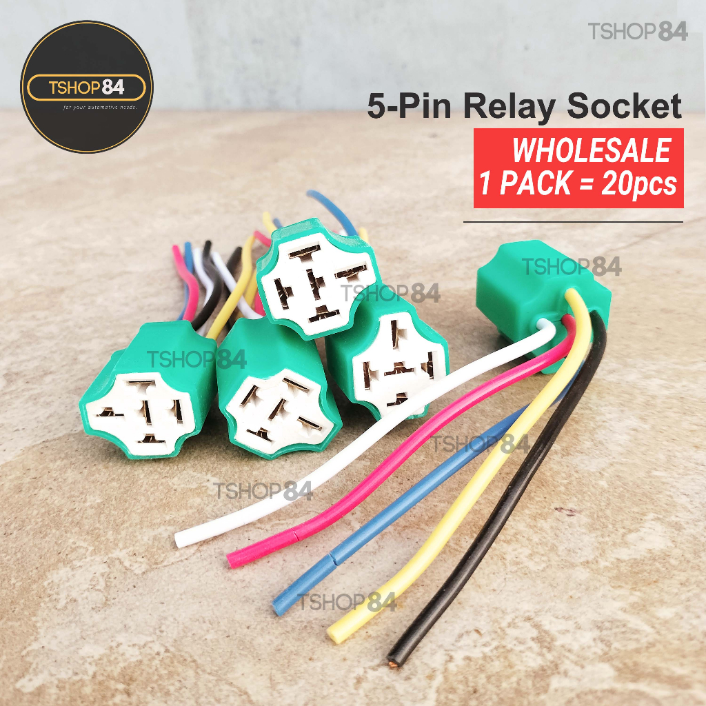 Bosch Horn Relay Socket 5 Pin Socket 5Pin Ceramic Socket Relay [1Pack ...
