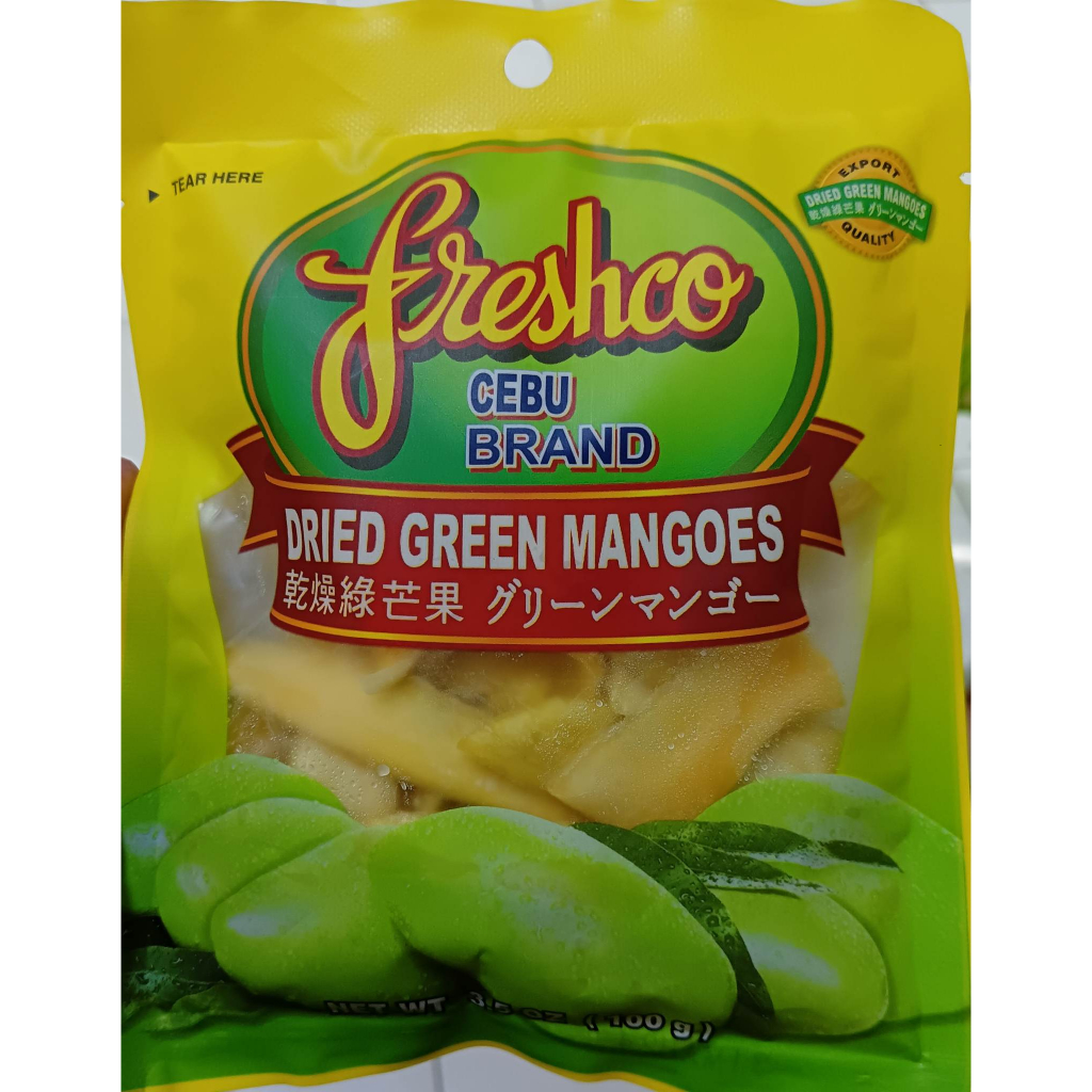 Cebu FRESHCO DRIED GREEN MANGO in 100 grams per pack/all new stocks ...