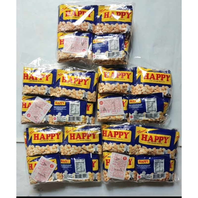5 Pack Happy Peanut Blue Less Grease Nuts | Shopee Malaysia