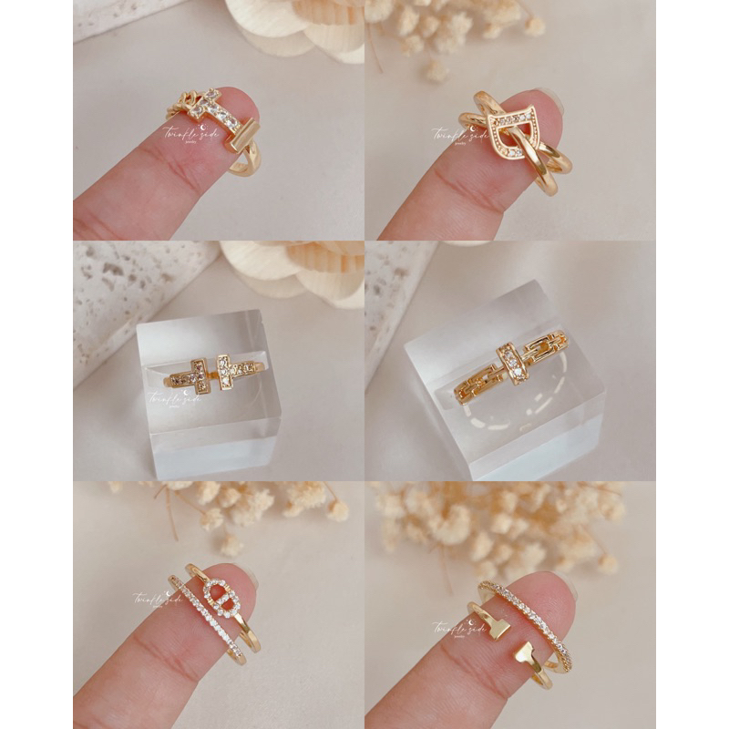 Branded Chain Adjustable Ring By Twinklesidejewelry | Shopee Malaysia