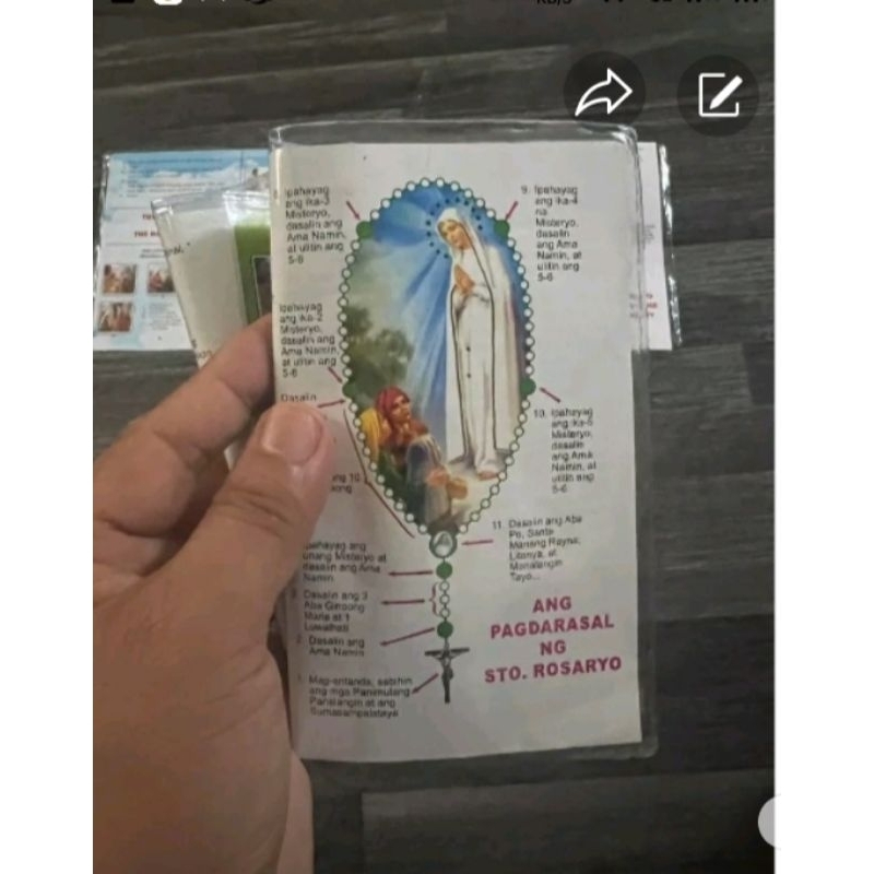 Rosary Guide Tagalog (80pcs) | Shopee Malaysia