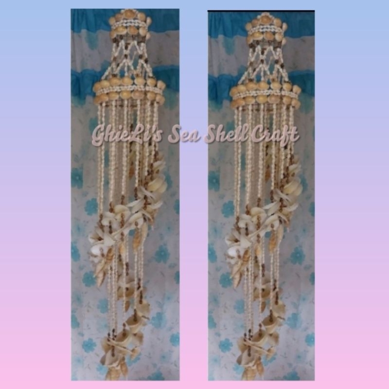 Chandelier Spiral 32" BUSKAY made of seashell Craft | Shopee Malaysia