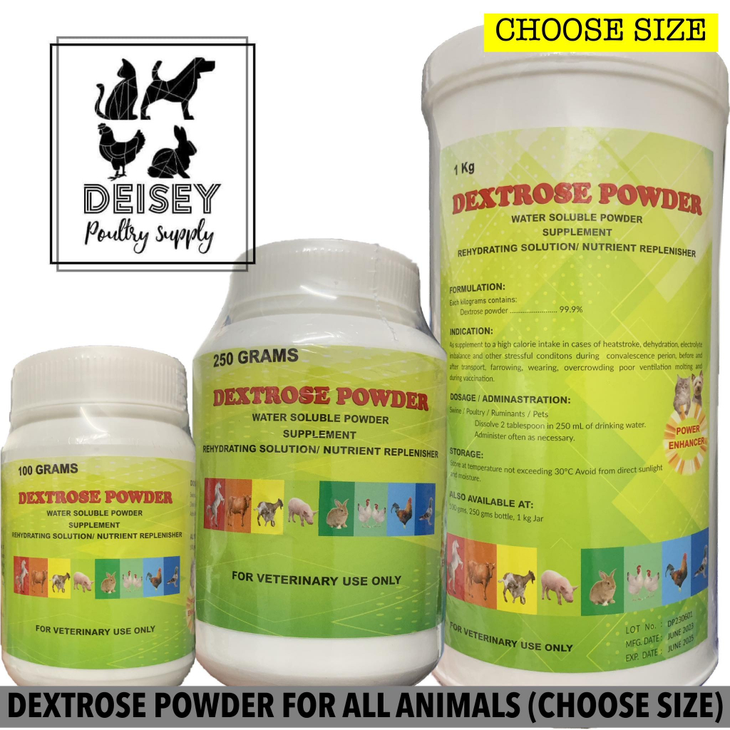 NEW DEXTROSE POWDER FOR ALL ANIMALS (CHOOSE SIZE) | Shopee Malaysia