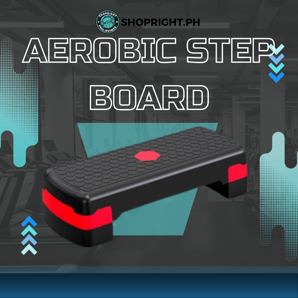 Aerobic Step Board Fitness Exercise Stepper Steps w/ Height Adjustment ...