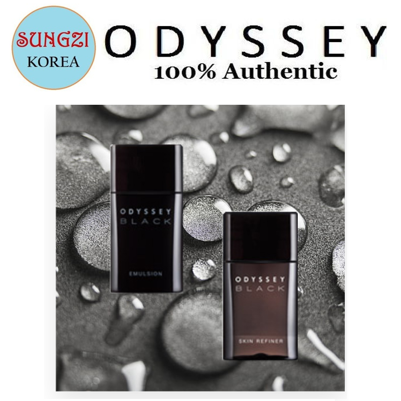 ODYSSEY Black Emulsion 30ml with ODYSSEY Black Skin Refiner 30ml Korean ...