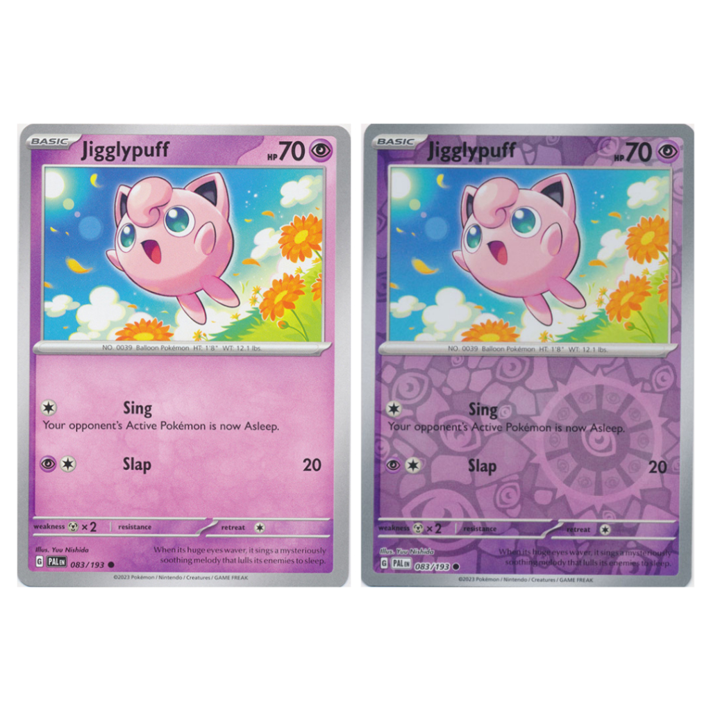 Jigglypuff 083/193 - Regular Rev Holo Common - SV02: Paldea Evolved ...