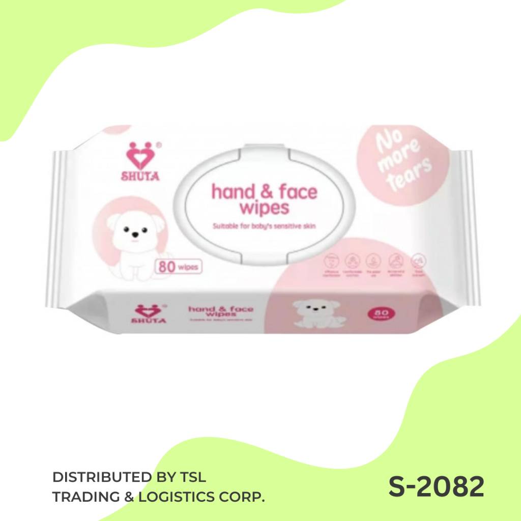 TSL - SHUTA BABY HAND AND FACE WIPES S-1082, 80'S X 1 (POWDERY SCENT ...