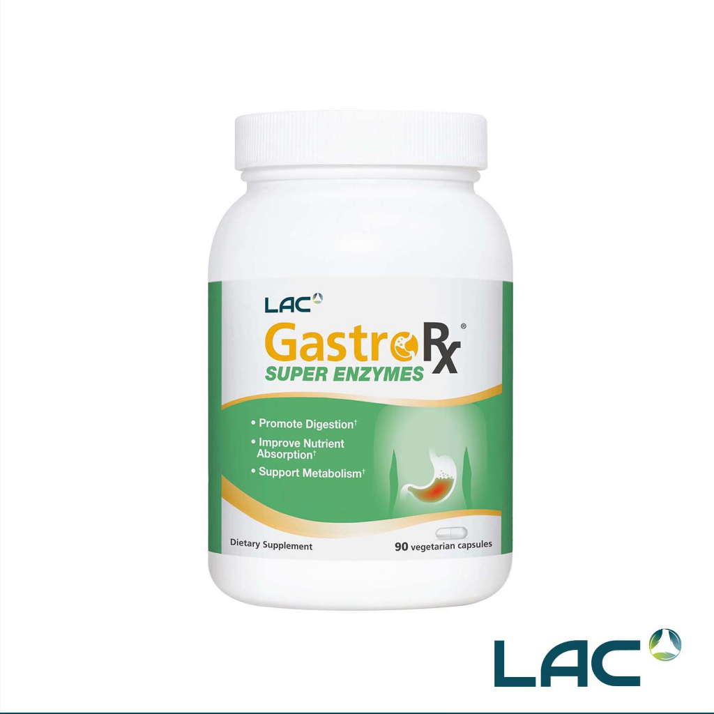 LAC GastroRX Super Enzymes 90 VCAPS (Consume within October 2027 ...