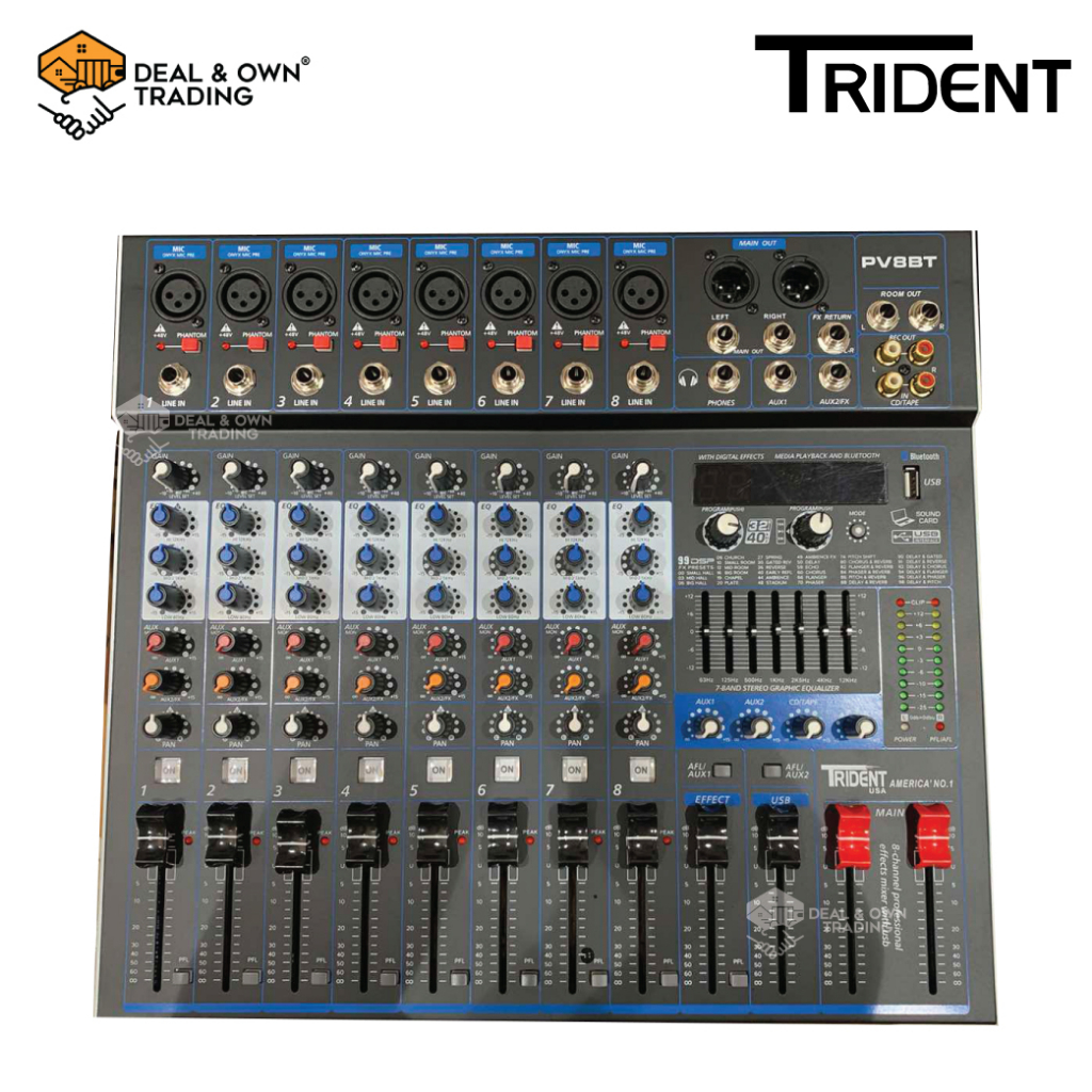 Trident PV8BT 8 Channel Passive Mixer | Shopee Malaysia