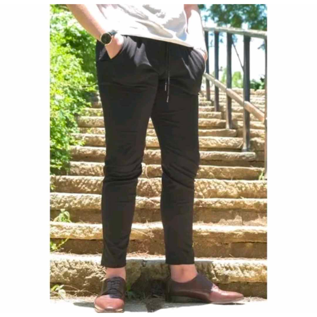 Trouser Pants Men Full Garterize with Adjustable String (SIZE: M,L,XL ...