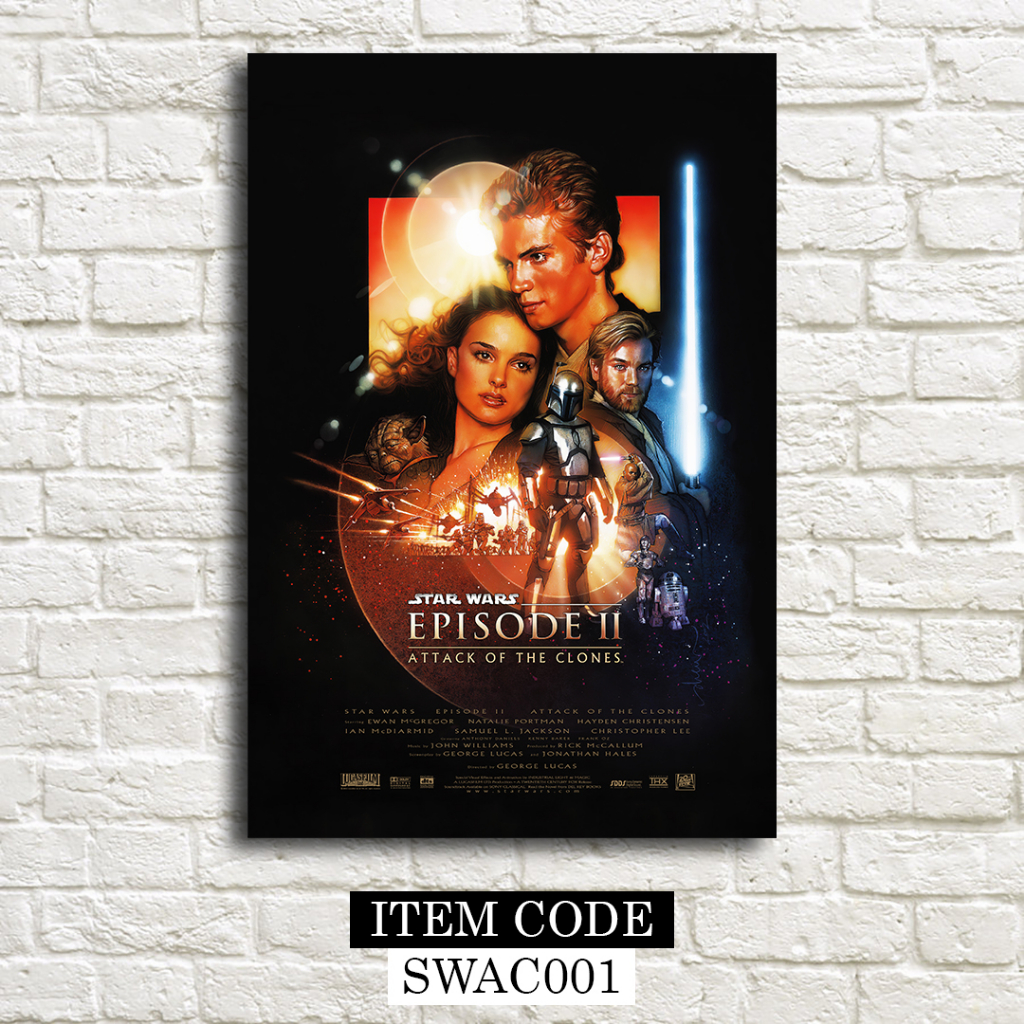 Star Wars: Episode II - Attack Of The Clones (2002) Posters | Shopee ...