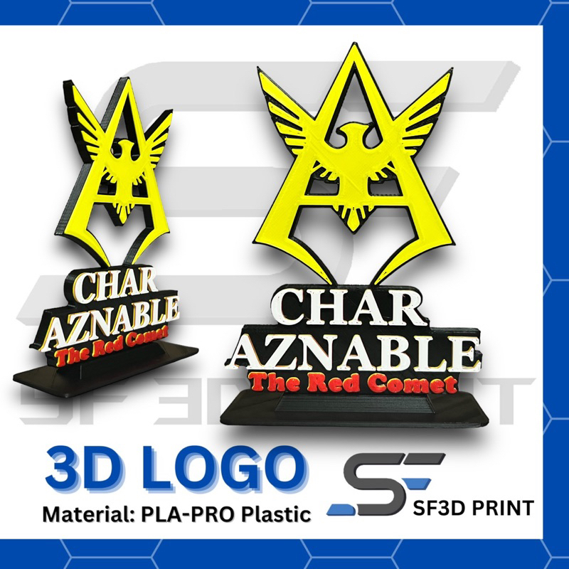 Char's Emblem: The 3D Printed Oath of the Red Comet (Mobile Suit Gundam ...