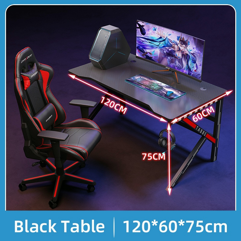 Gaming Table Desktop Computer Table Desk Internet Cafe Game Carbon ...