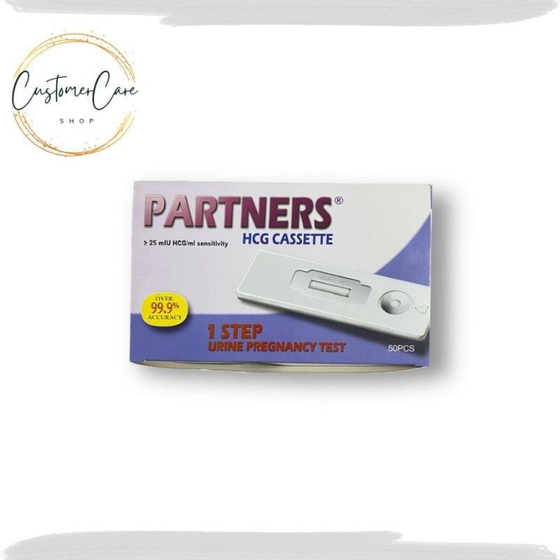 Partners Pregnancy Test Kit 100 Pieces 1 Box HCG Casette 1 Step Urine ...