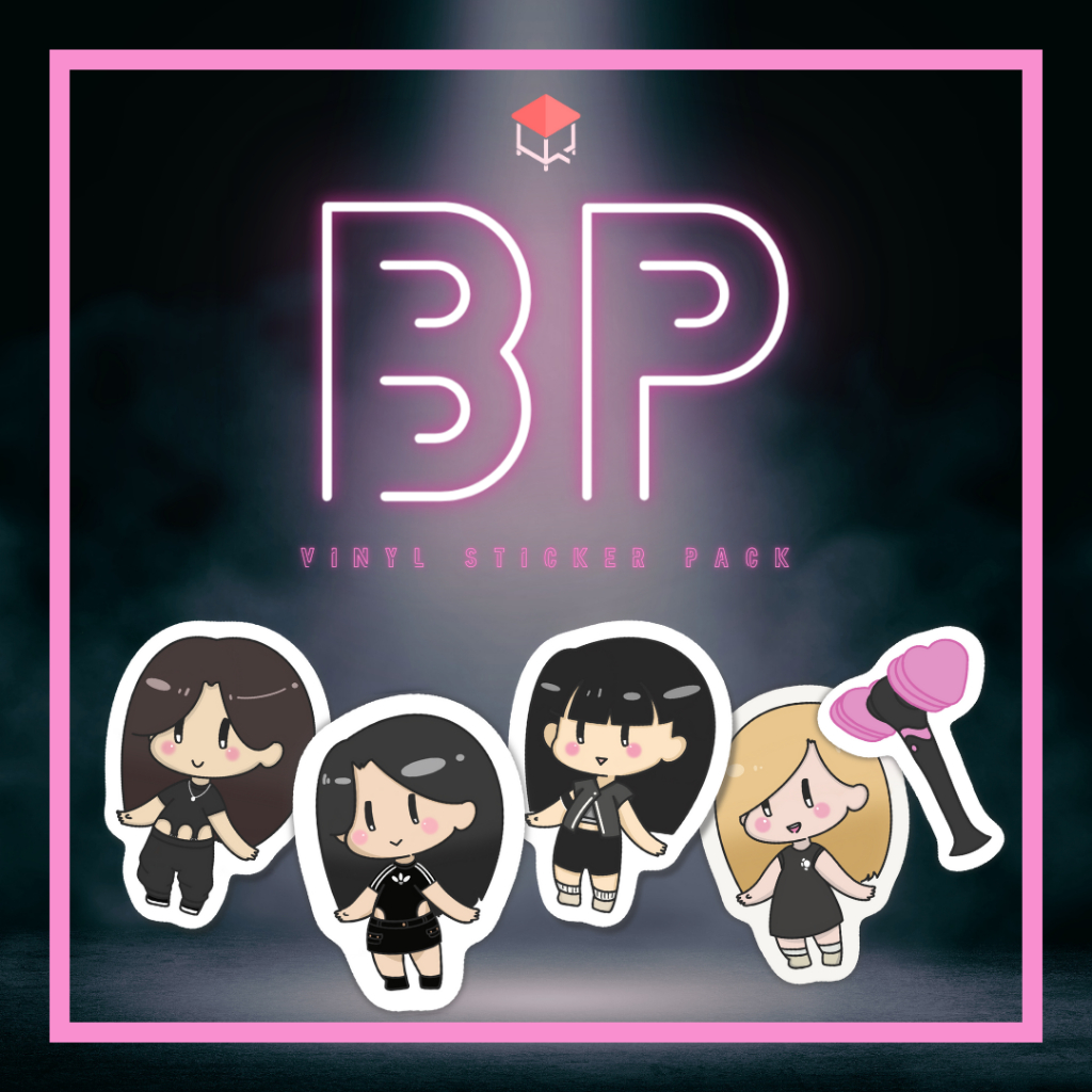 BlackPink Inspired Waterproof Vinyl Sticker Pack - BP Stickers ...