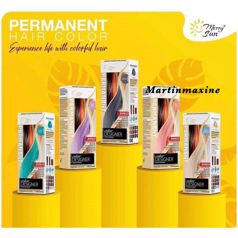 Merry Sun Permanent hair color Set (Special edition) | Shopee Malaysia