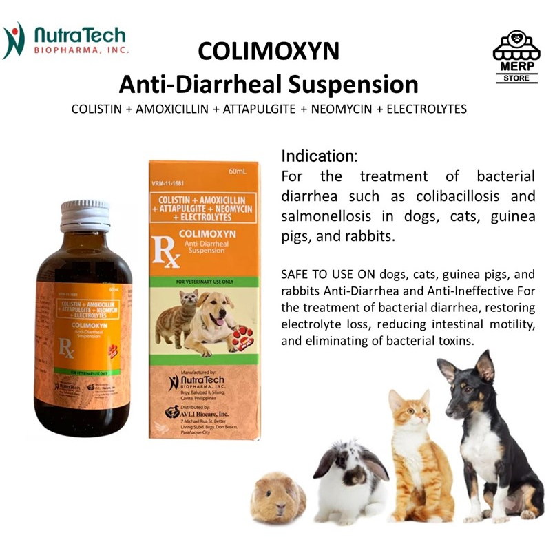 Colimoxyn Anti-Diarrheal Oral Suspension for Pets 60ml | Shopee Malaysia