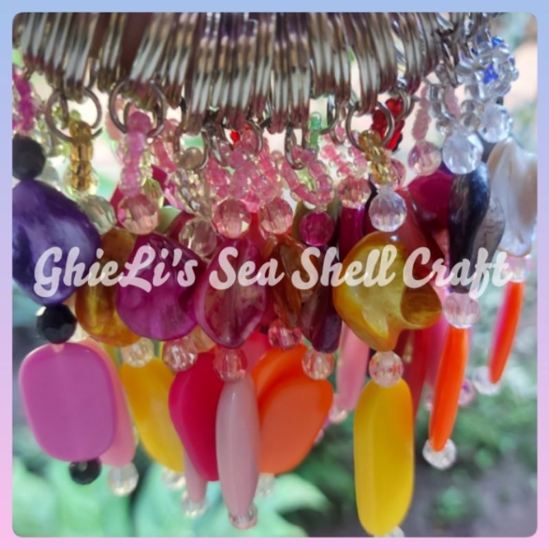 Keychain Mother of pearl made of seashell craft. | Shopee Malaysia