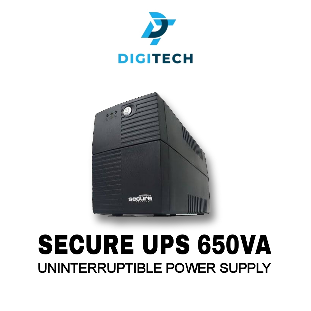 SECURE UPS 650VA UNINTERRUPTIBLE POWER SUPPLY | Shopee Malaysia