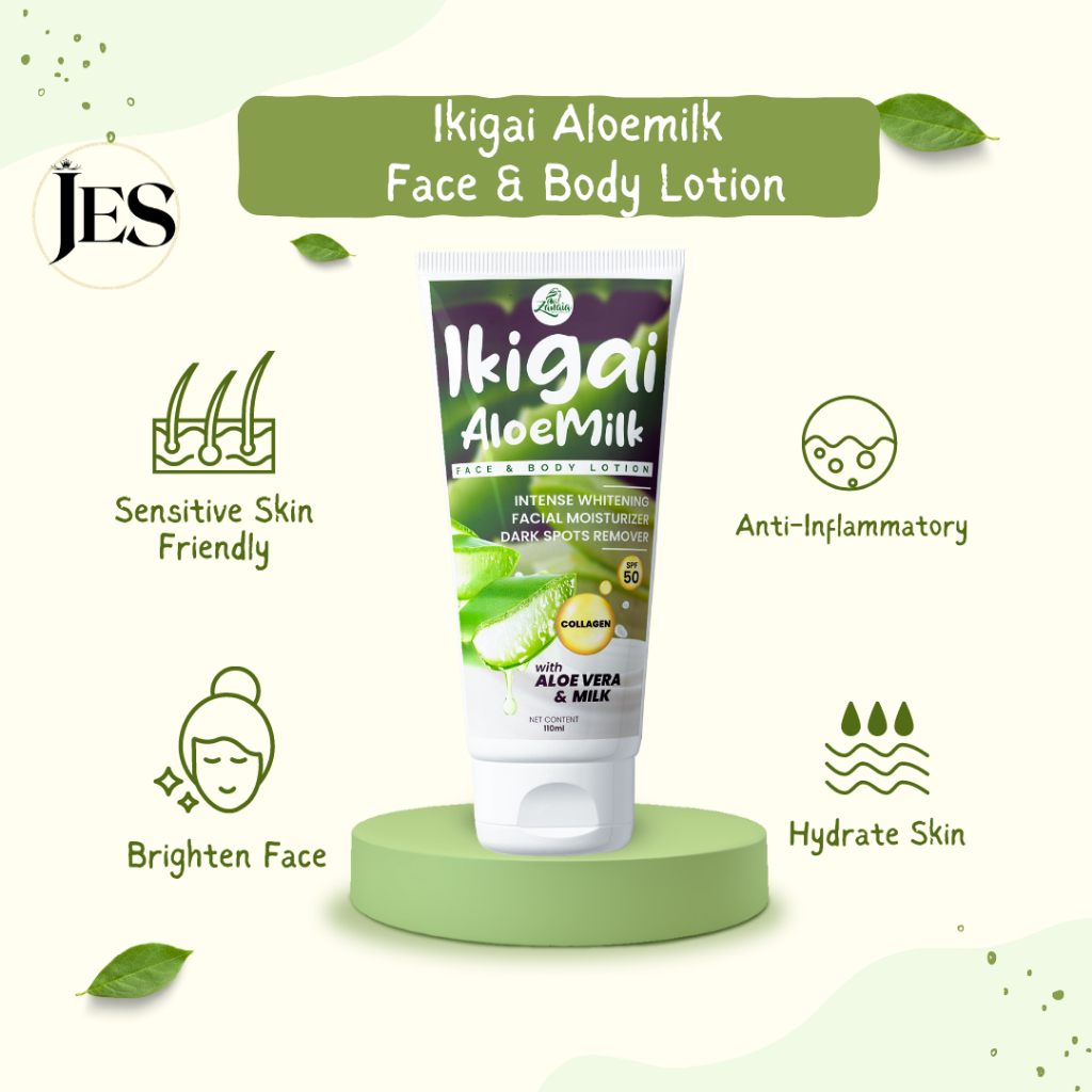 1 Ikigai Beaty Milk Whitening Face & Body Lotion w/ SPF 50 Sunscreen ...